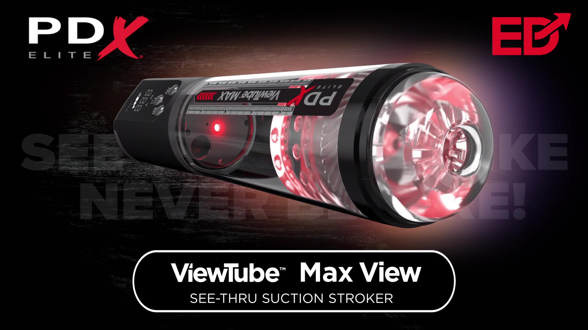 Pipedream PDX Elite ViewTube MAX View Black